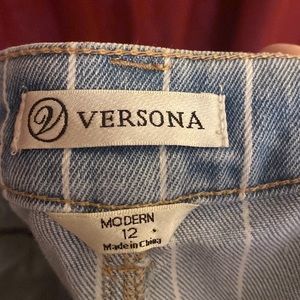 Versona | Jeans | Nwot Versona Striped Flare Jeans | Poshmark
